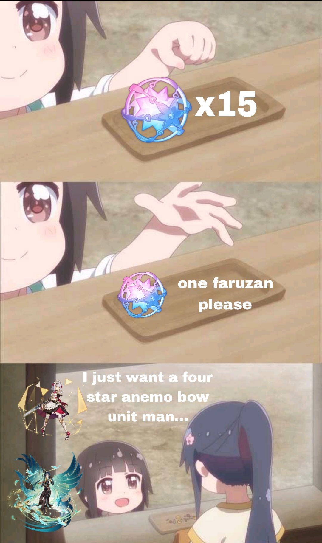 visual representation on what happened last banner Genshin Impact | HoYoLAB