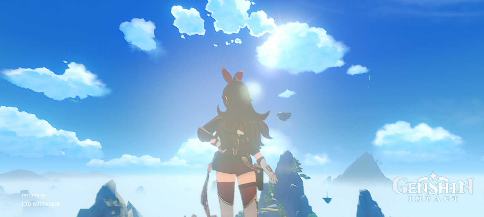 Amber taking pictures at Mt.Hulao Genshin Impact | HoYoLAB