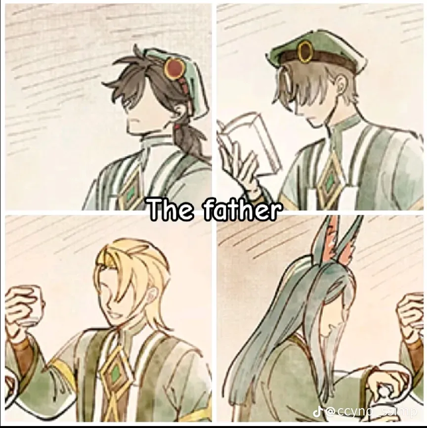 The father with son Genshin Impact | HoYoLAB