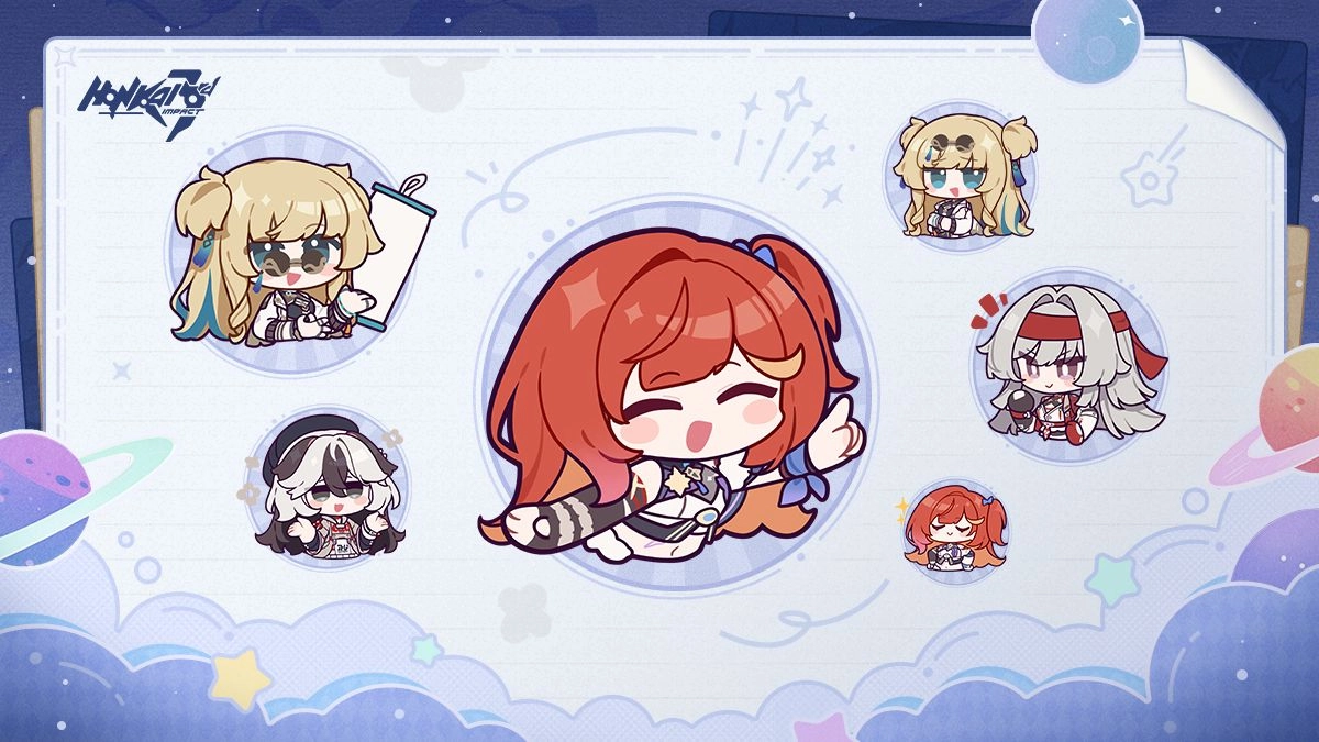 Honkai Impact 3rd Dreamseeking Voyage Stickers ★ Honkai Impact 3rd ...