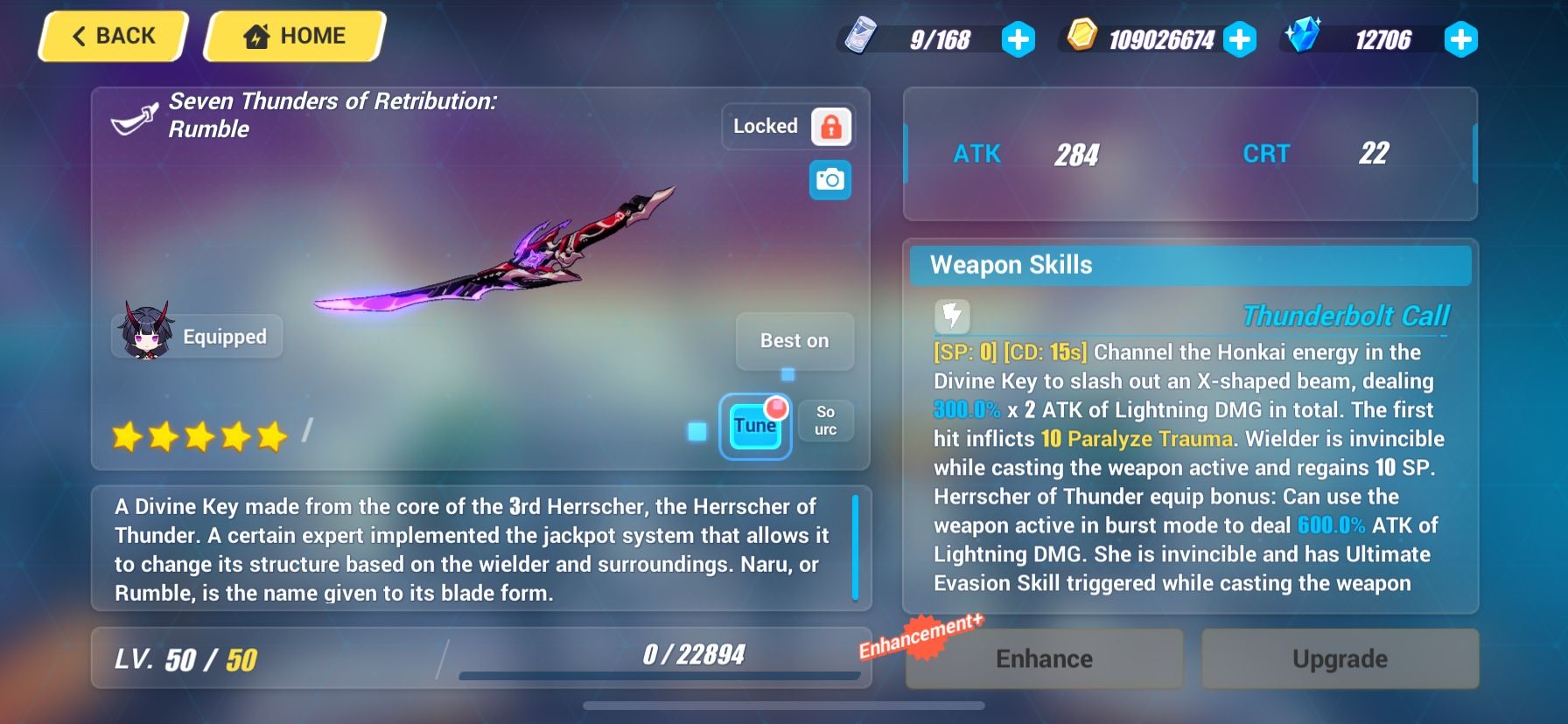 Everyone moving to Part 2 while I just got her fully geared. Honkai ...