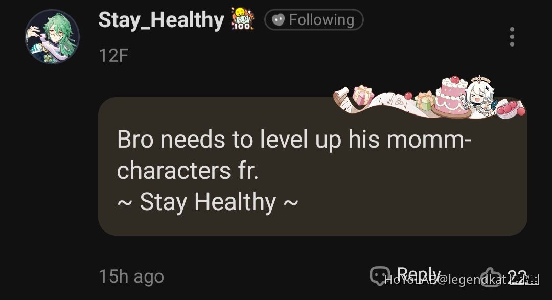 Stay_healthy being extremely slay or extremely savage with no context ...