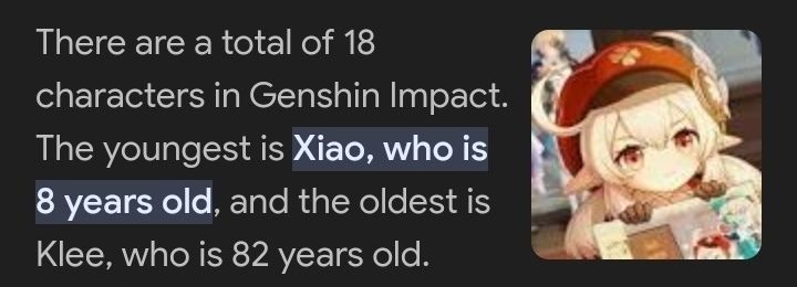 Ok so xiao is officially the smallest and youngest character 😭 Genshin ...