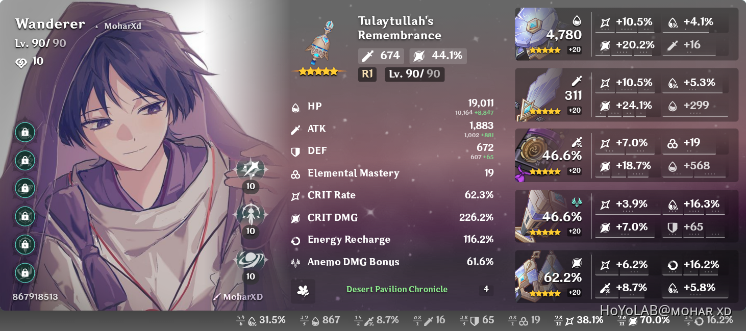 My Wanderer Build After 1 Year 😭 Genshin Impact | HoYoLAB