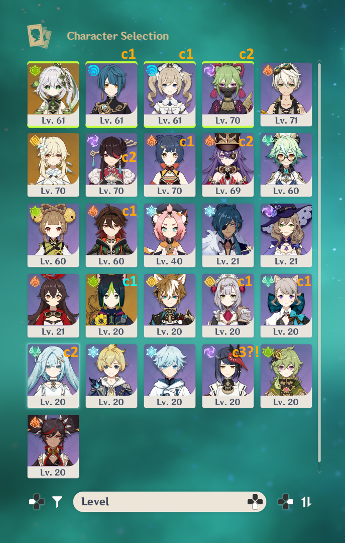 2months F2P progress! Need team recommendations Genshin Impact | HoYoLAB