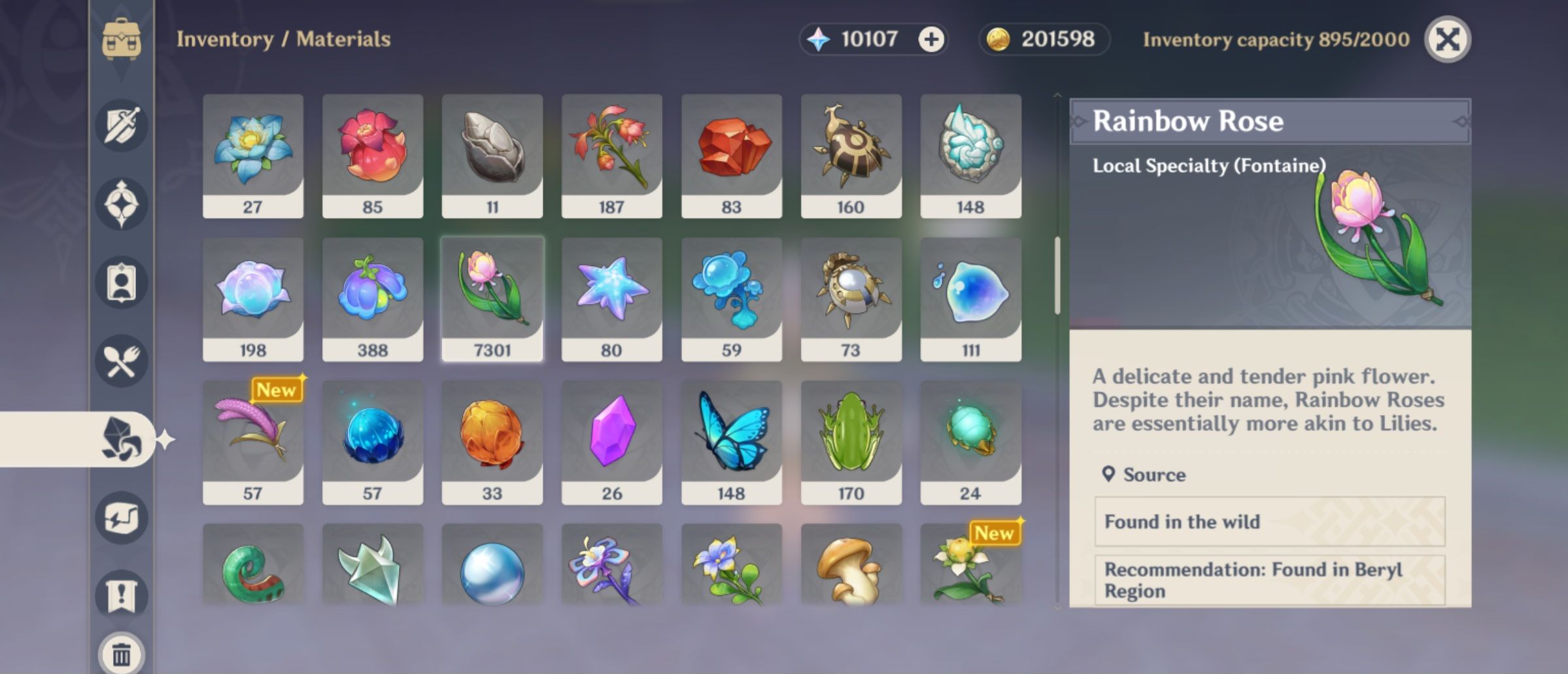 I, unfortunately, got burnt out of collecting rainbow roses for Lyney ...