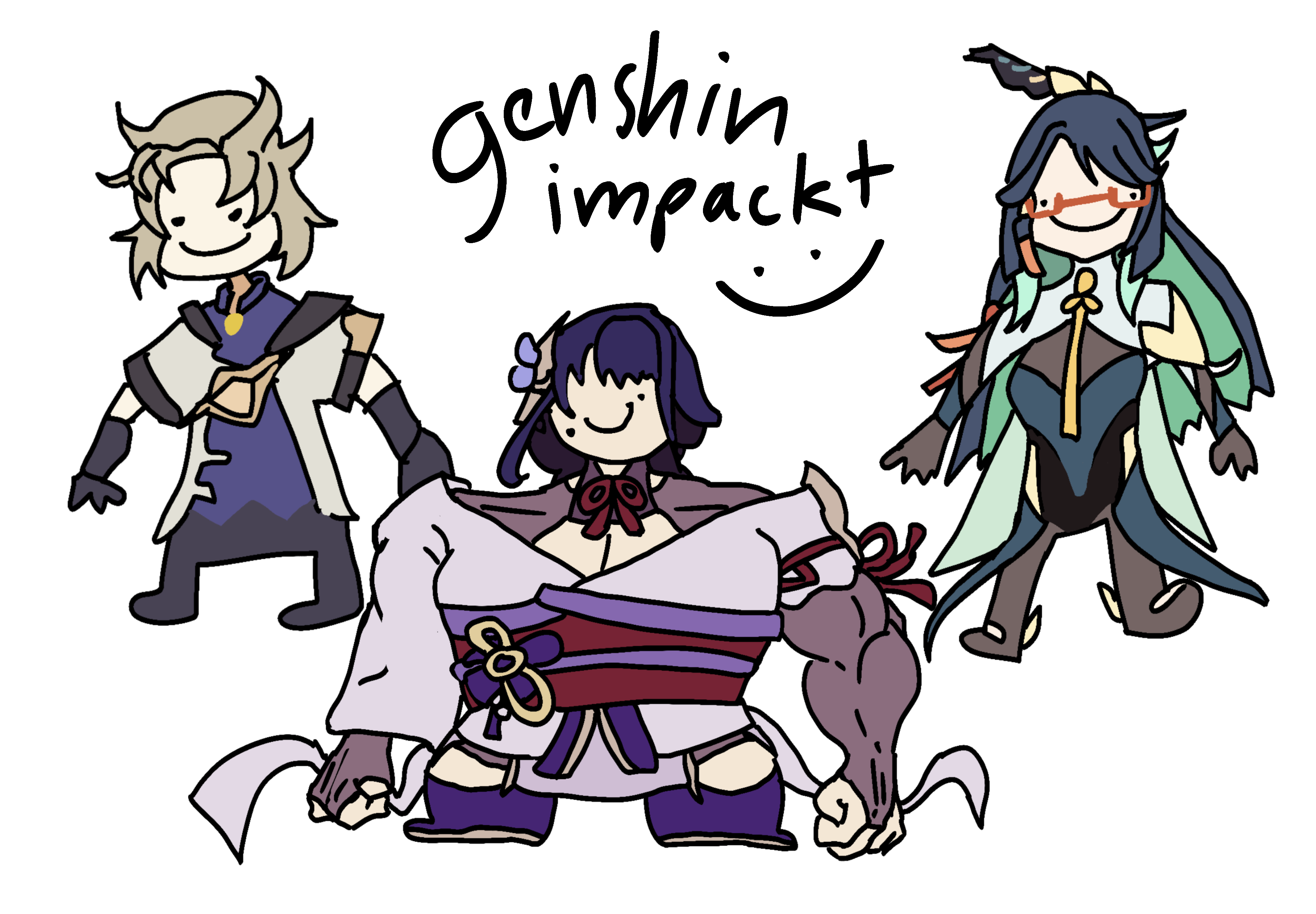 Tried Drawing Genshin Characters Genshin Impact | HoYoLAB