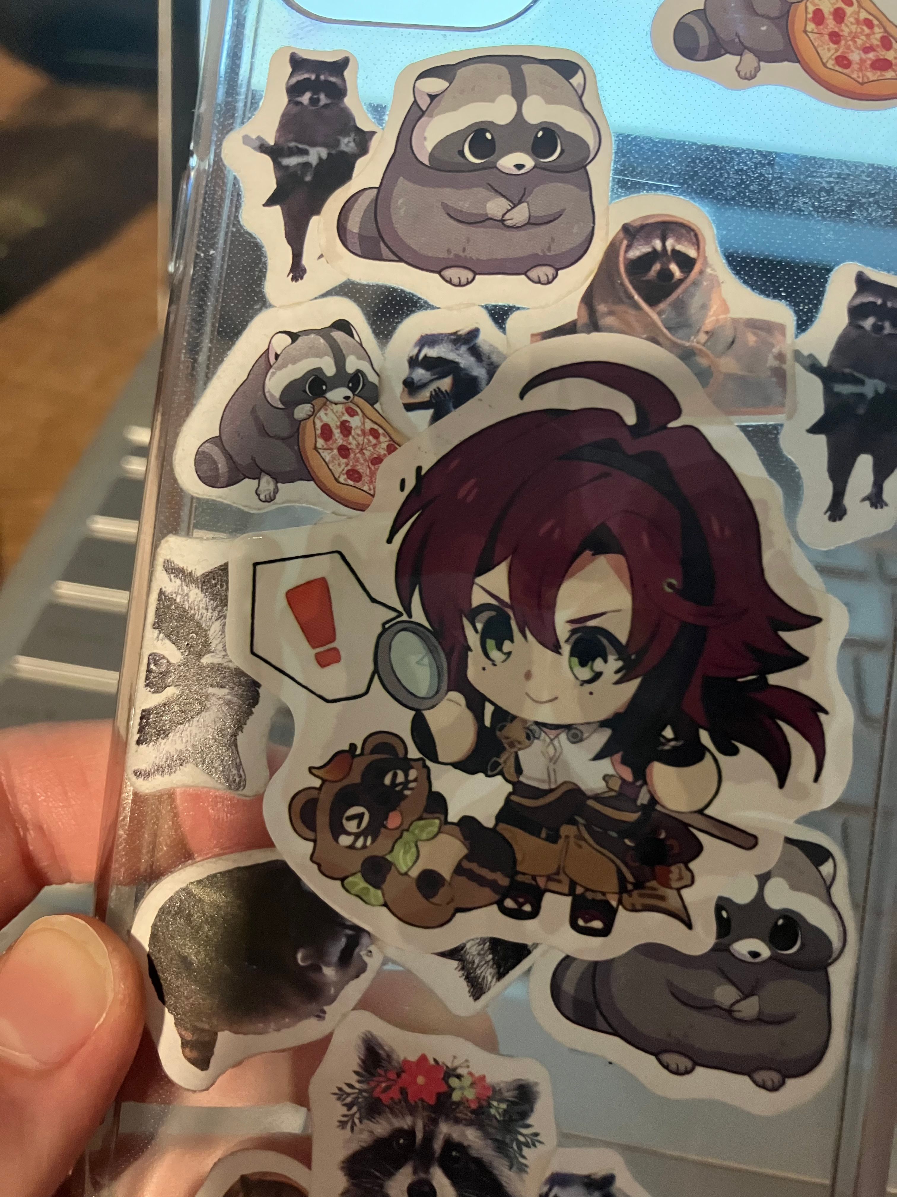 I put a heizou sticker on my phone case! Genshin Impact | HoYoLAB