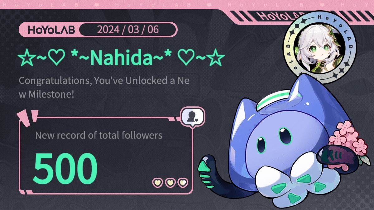 WOW! TYSM GUYS!♡♡ | HoYoLAB