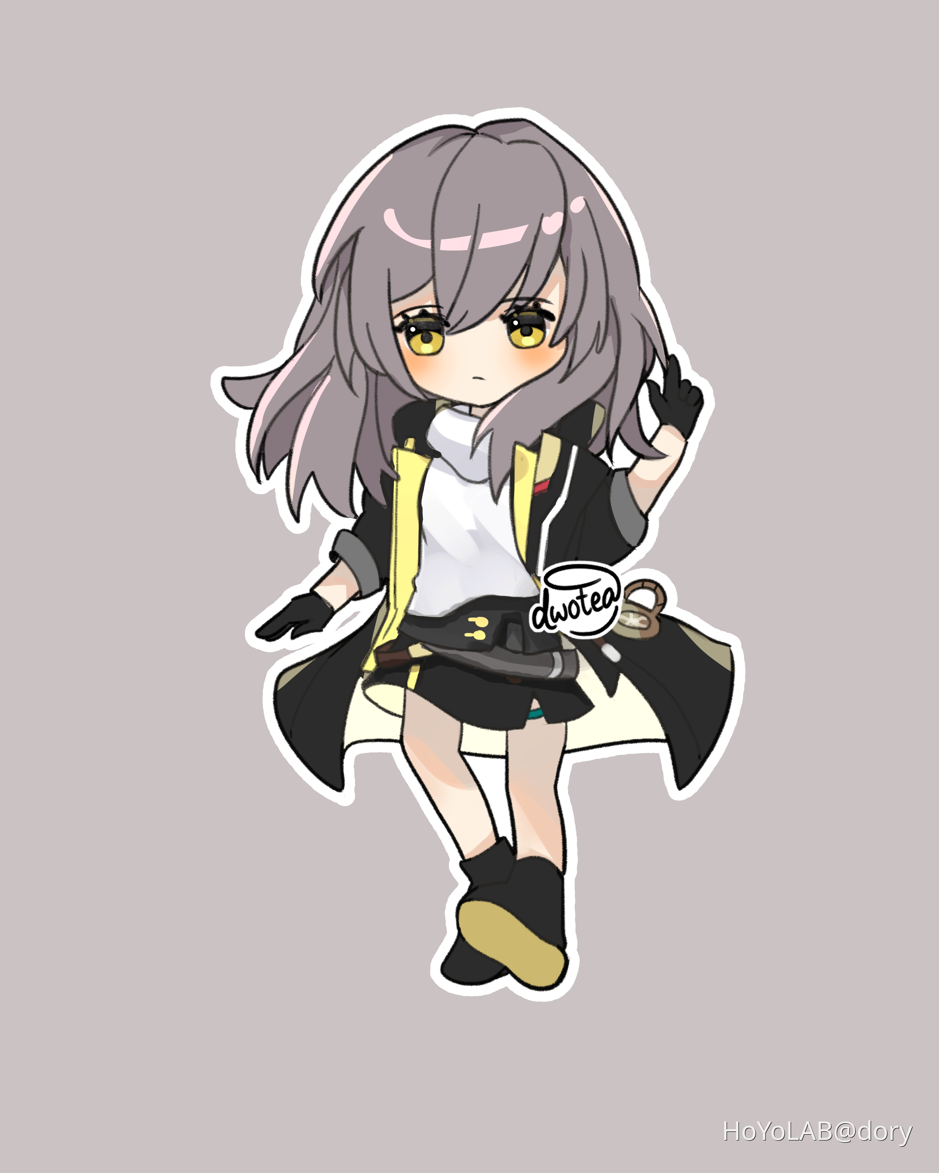 Trailblazer chibi sticker Honkai: Star Rail | HoYoLAB
