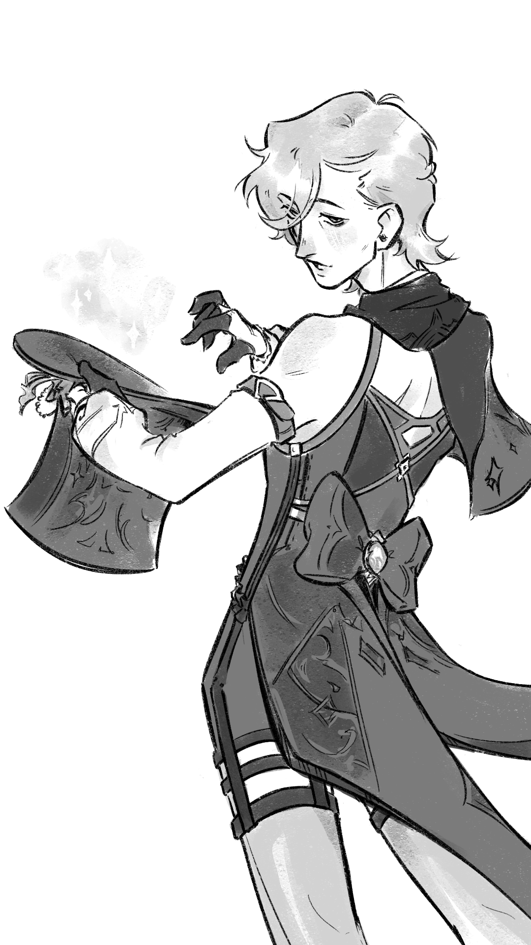 lyney sketch Genshin Impact | HoYoLAB