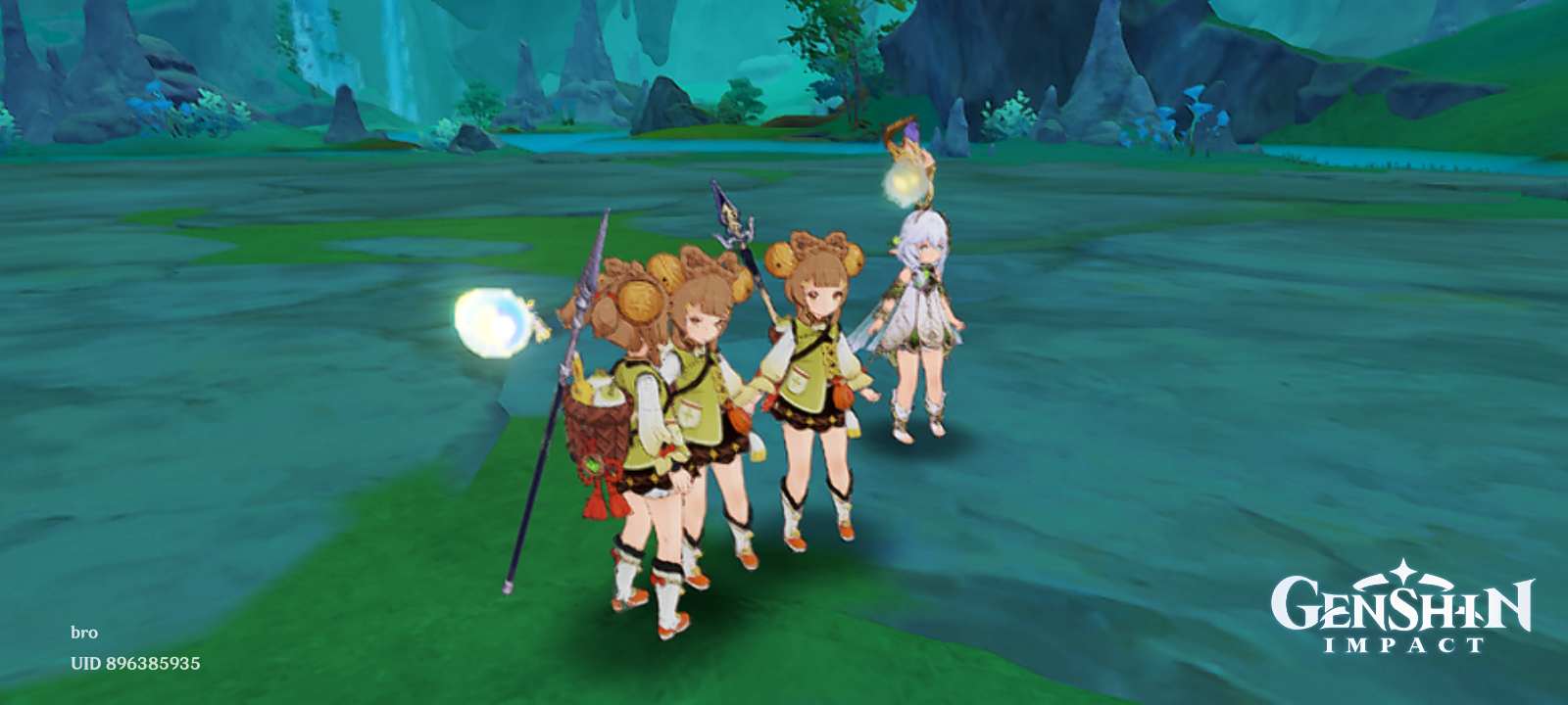 finally took a pic with the Radish God in CO-op Genshin Impact | HoYoLAB