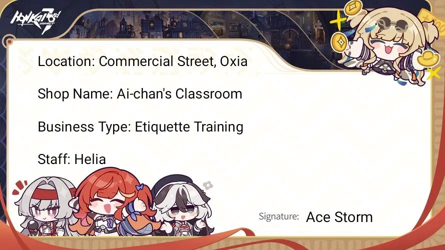 WELCOME TO OXIA SHOP Honkai Impact 3rd | HoYoLAB