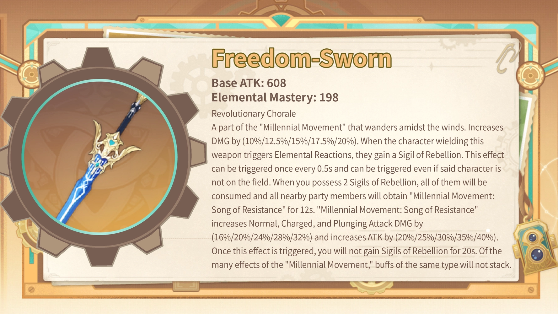 [V4.5] Kaedehara Kazuha's Signature Weapon "Freedom-Sworn" | Weapon ...