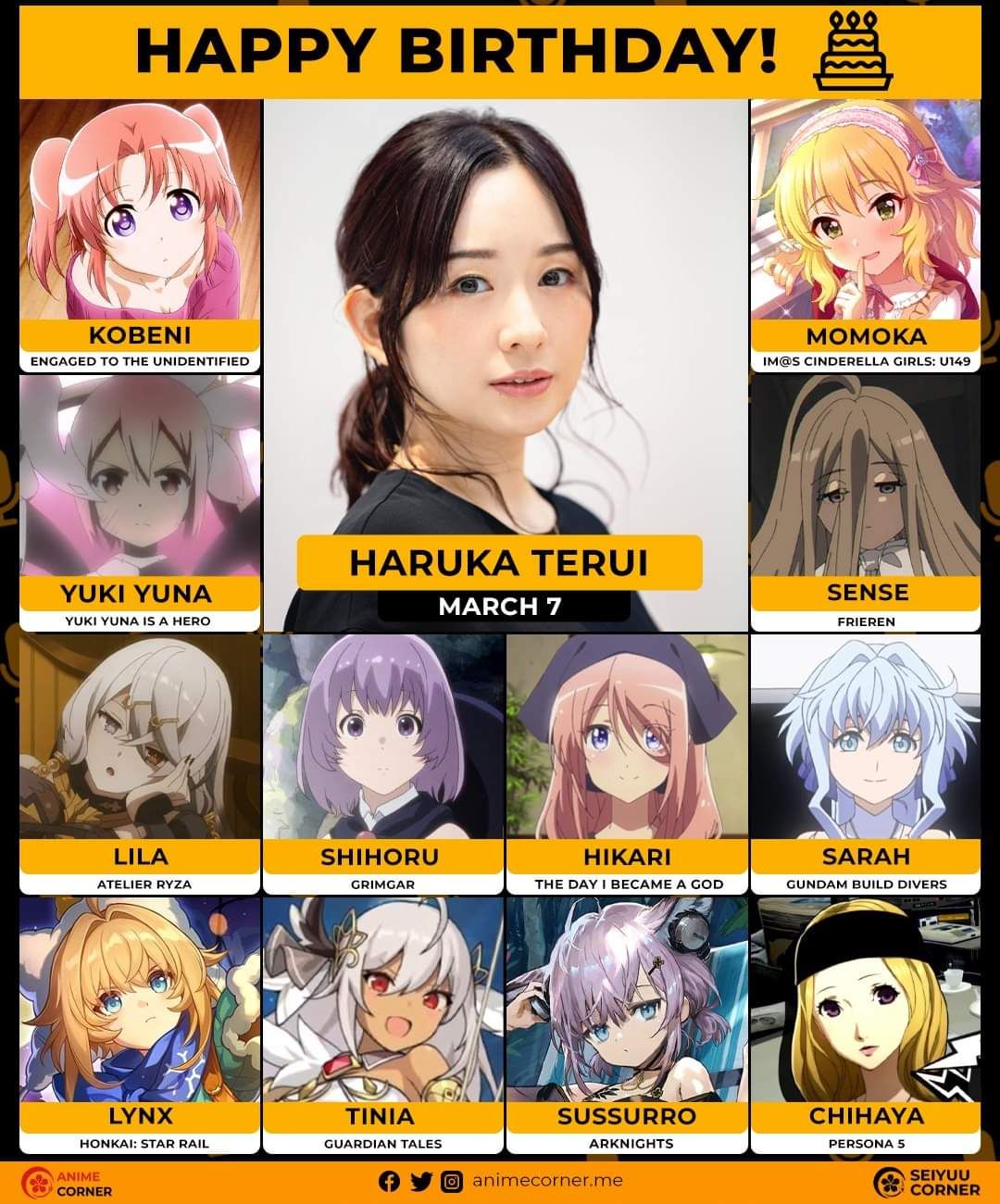 #HSR HAPPY BIRTHDAY 🎉 TERUI HARUKA (照井 春佳) - CV của LYNX :3 Honkai: Star Rail | HoYoLAB