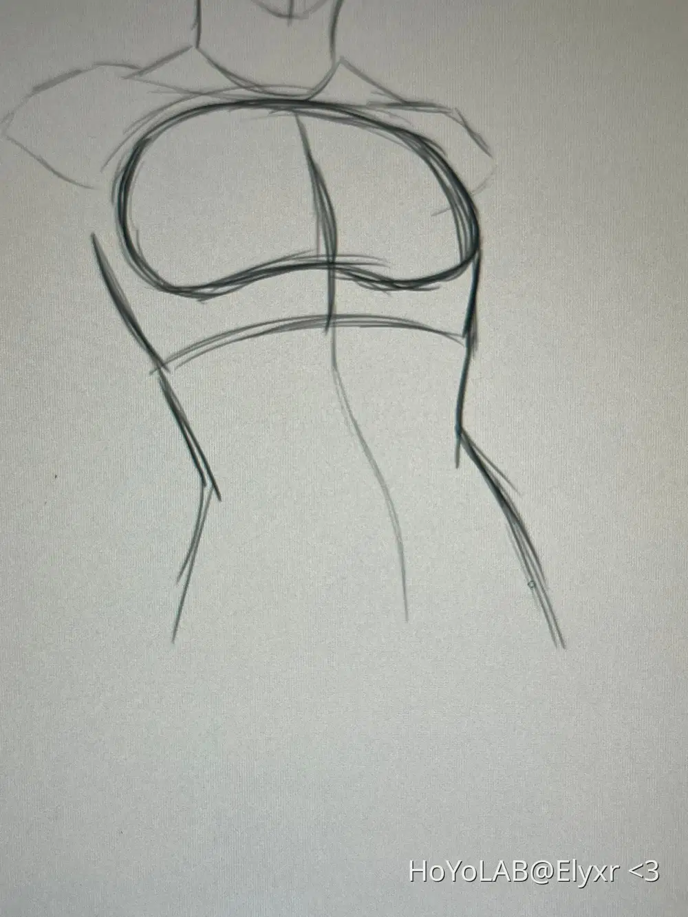 how to draw torso hips