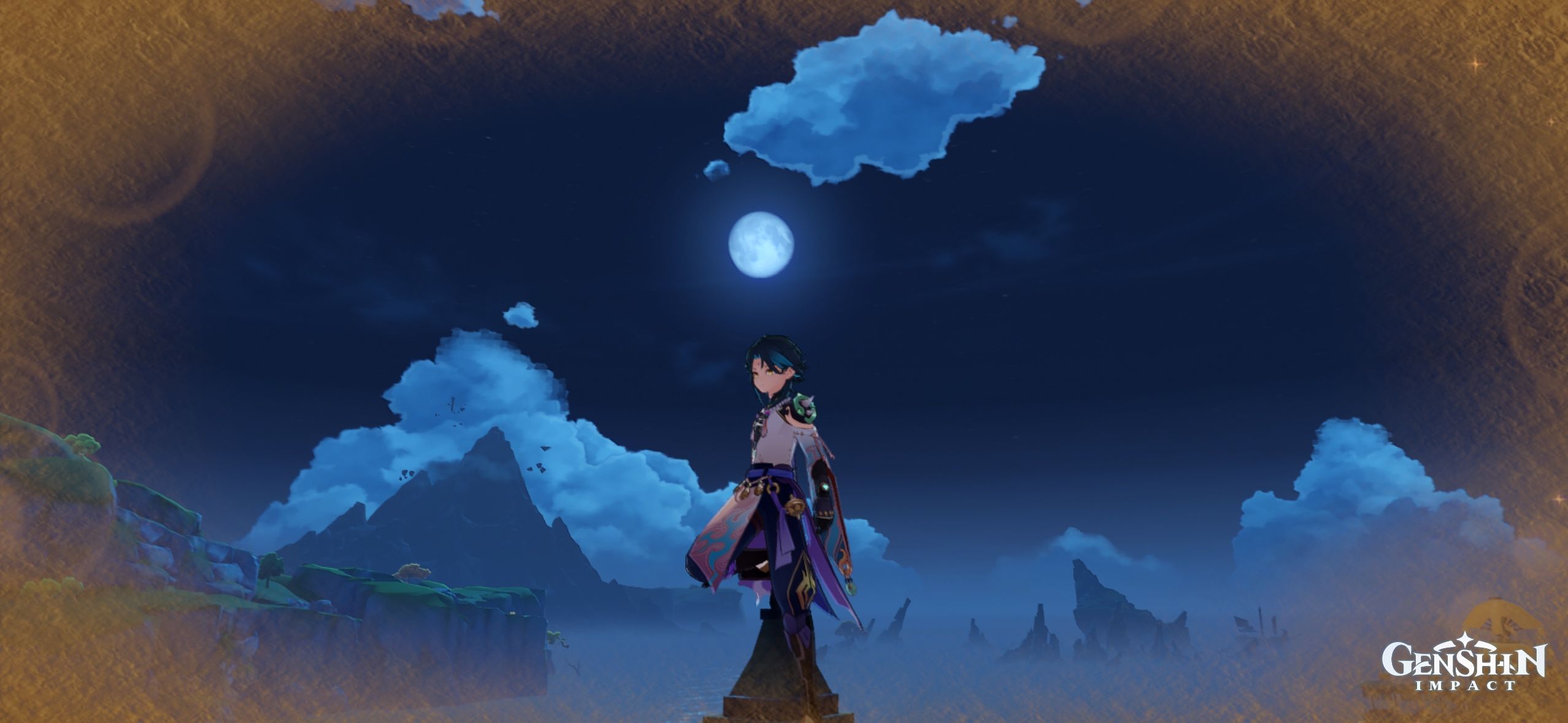 XIAO under moonlight in liyue Genshin Impact | HoYoLAB