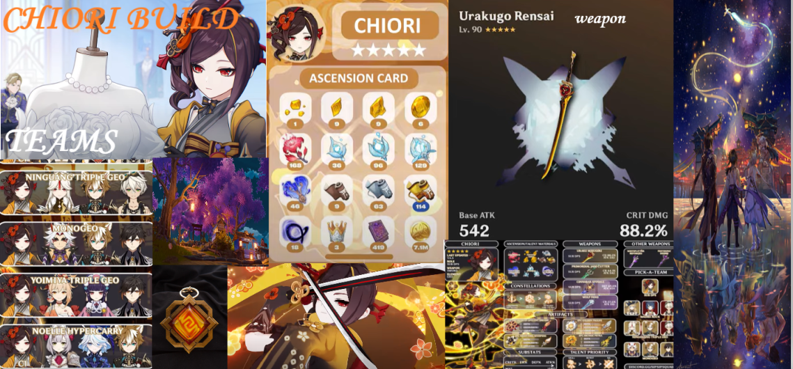 CHIORI BUILD Genshin Impact | HoYoLAB