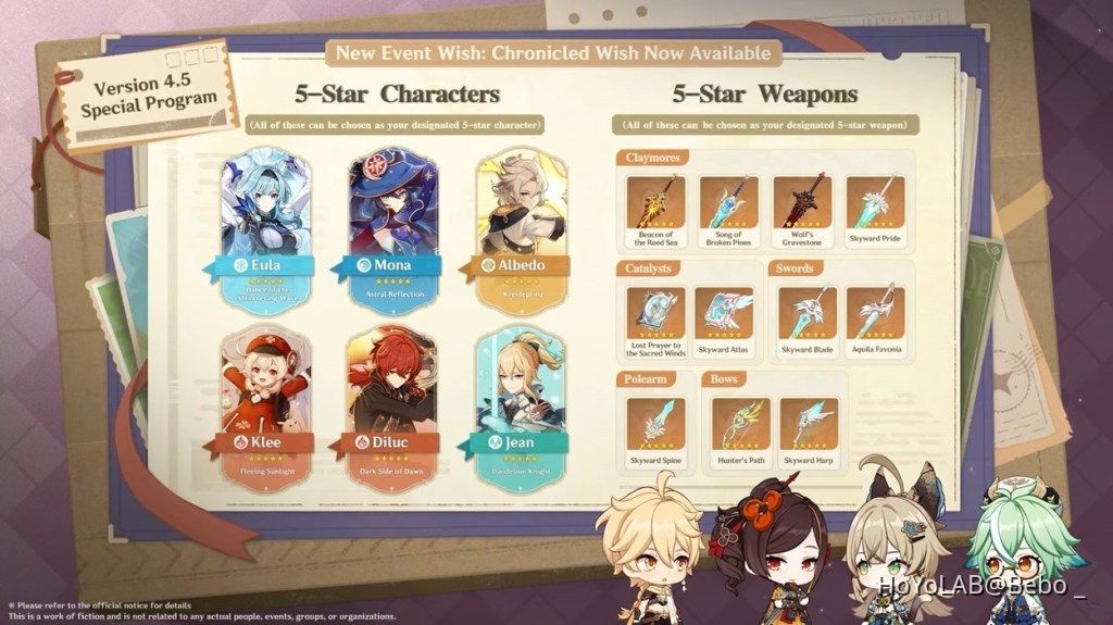 How does the chronicled wish system work?? Genshin Impact | HoYoLAB