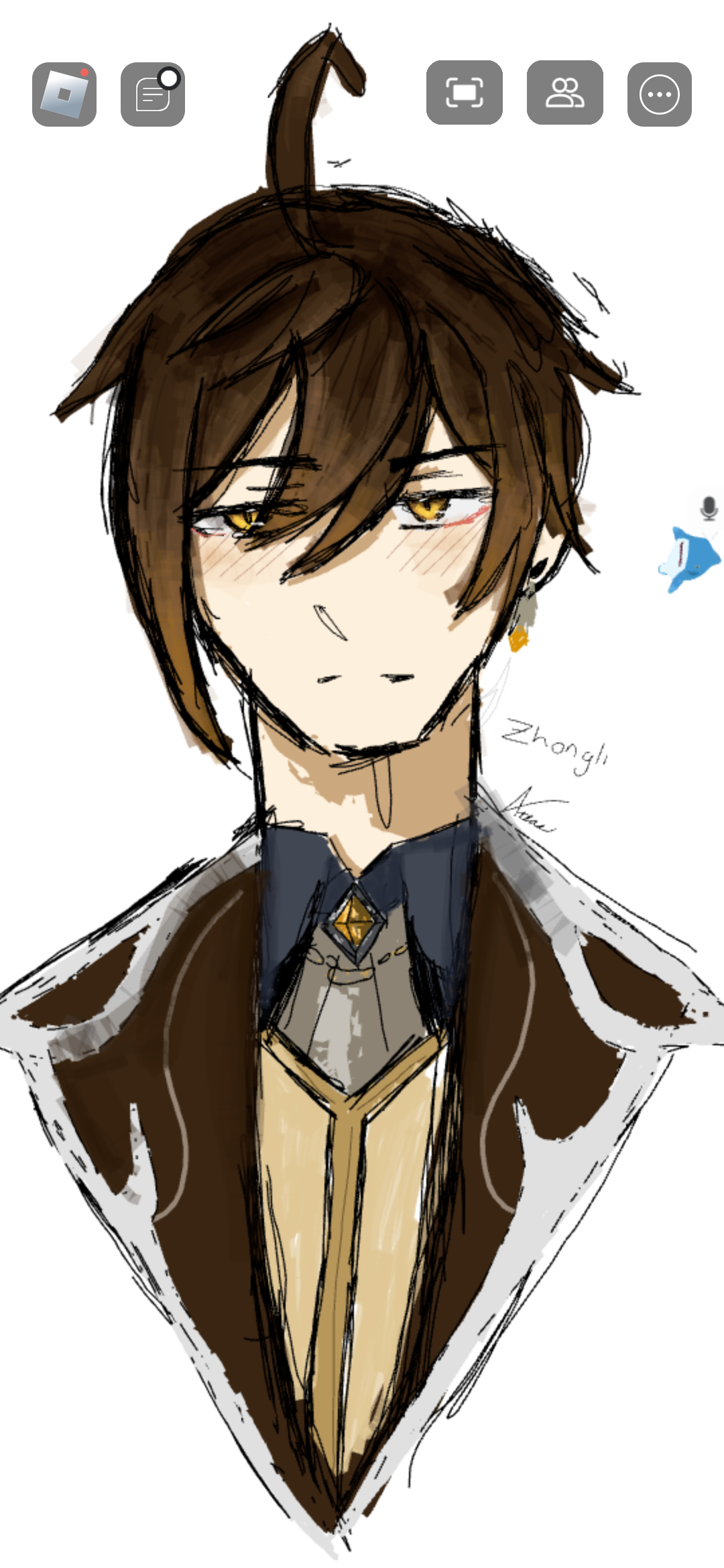 Zhongli drawings I've done in the past Month Genshin Impact | HoYoLAB