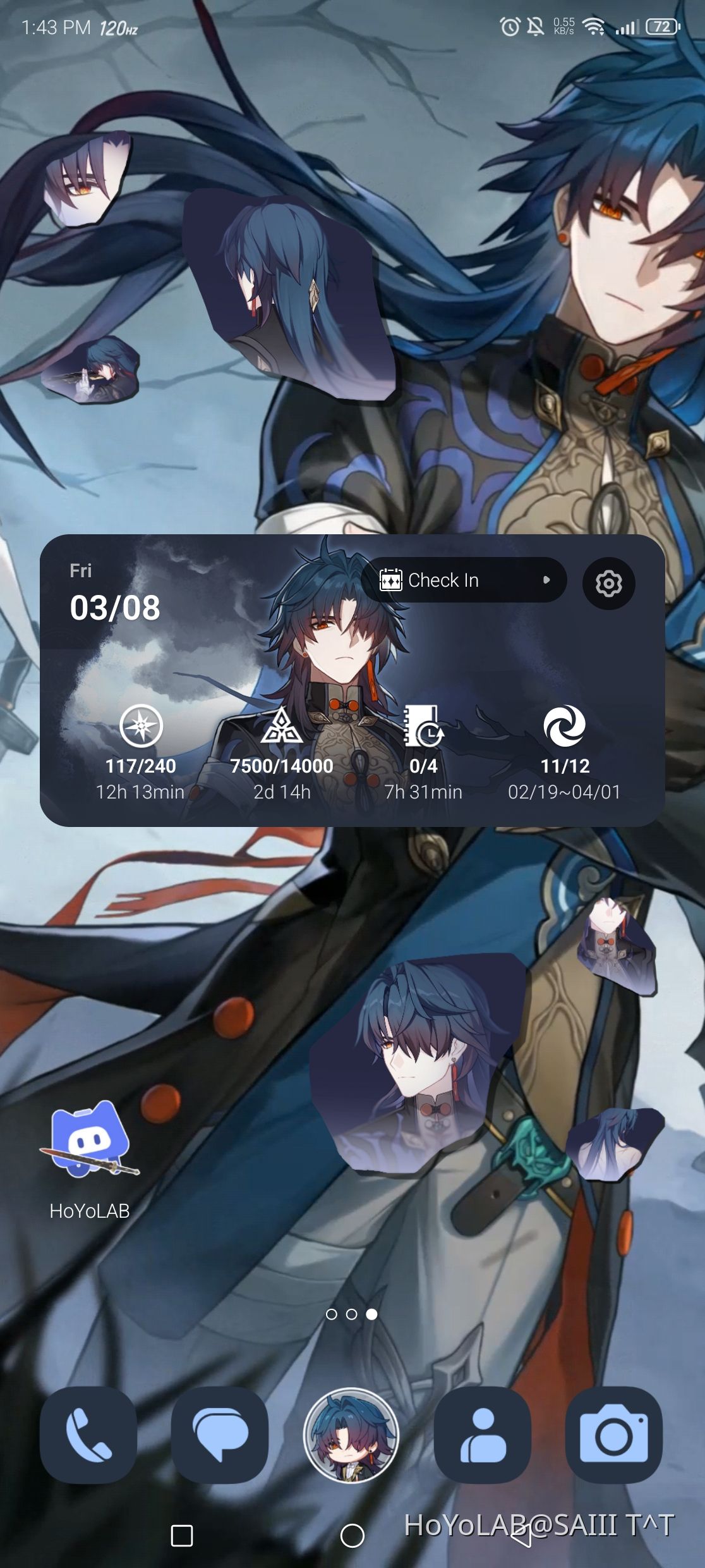 Made a Blade theme for my phone because I'm a simp... Honkai: Star Rail | HoYoLAB