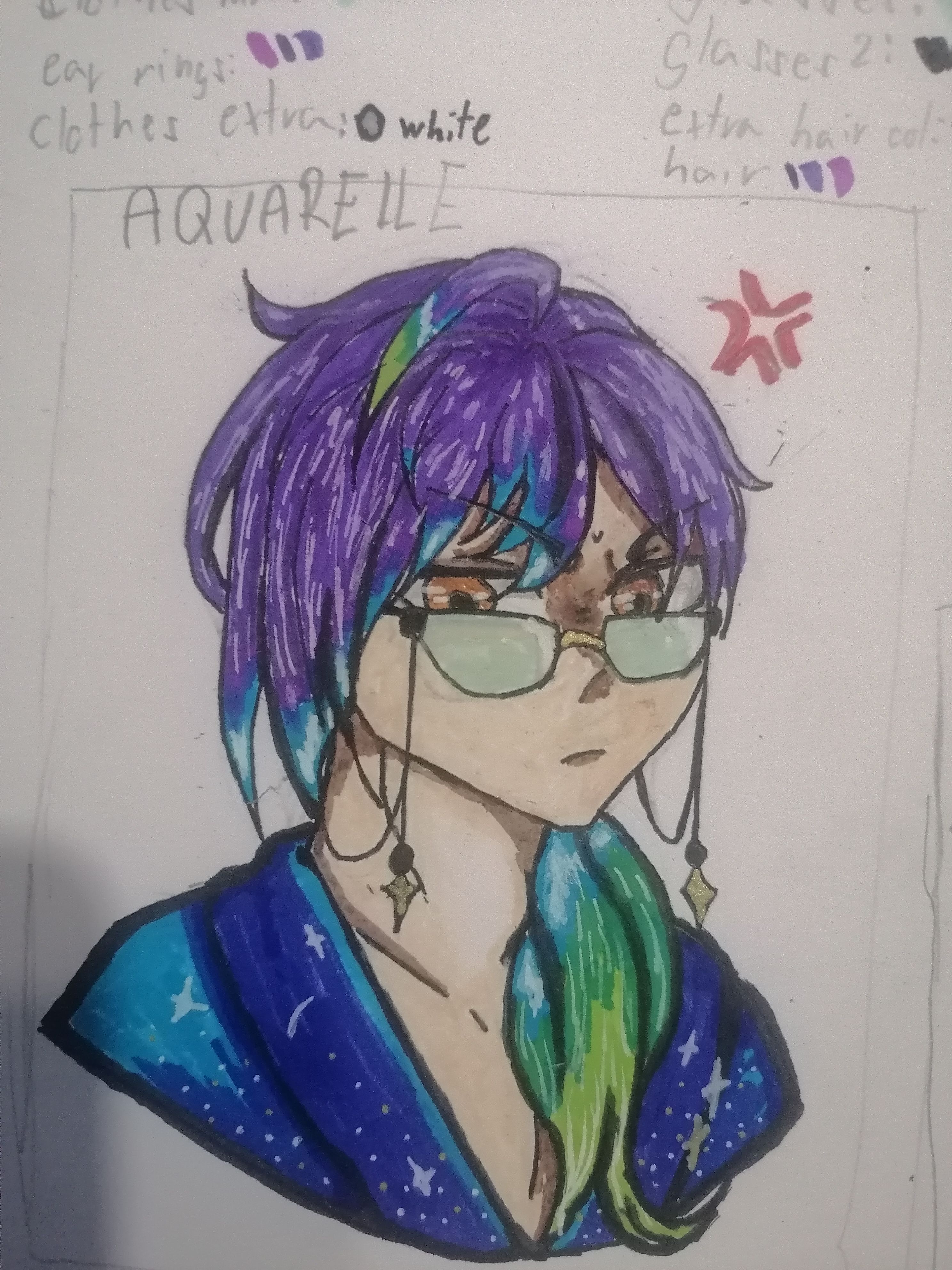 Trying to draw with Aquarelle and radom colors | HoYoLAB