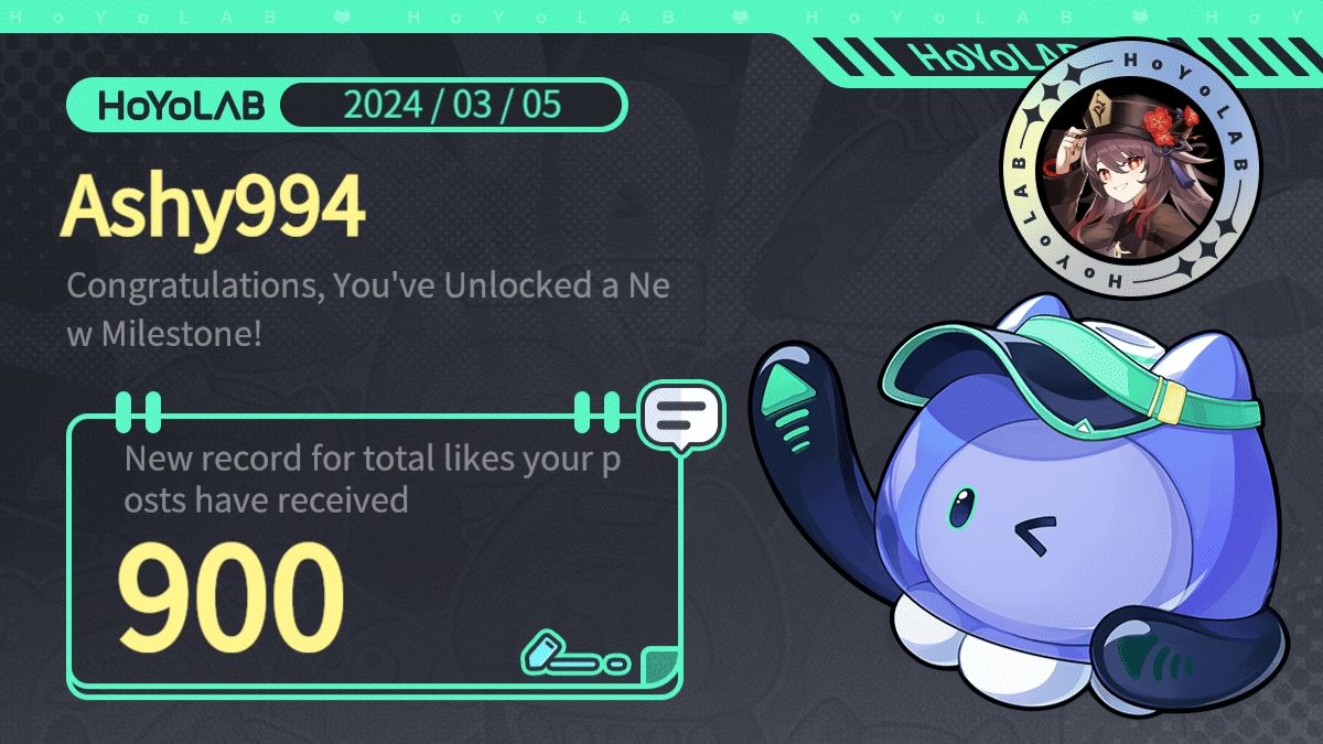 🎊🎊♥️♥️ yeyyy thanks again for all the likes guys^^!! | HoYoLAB