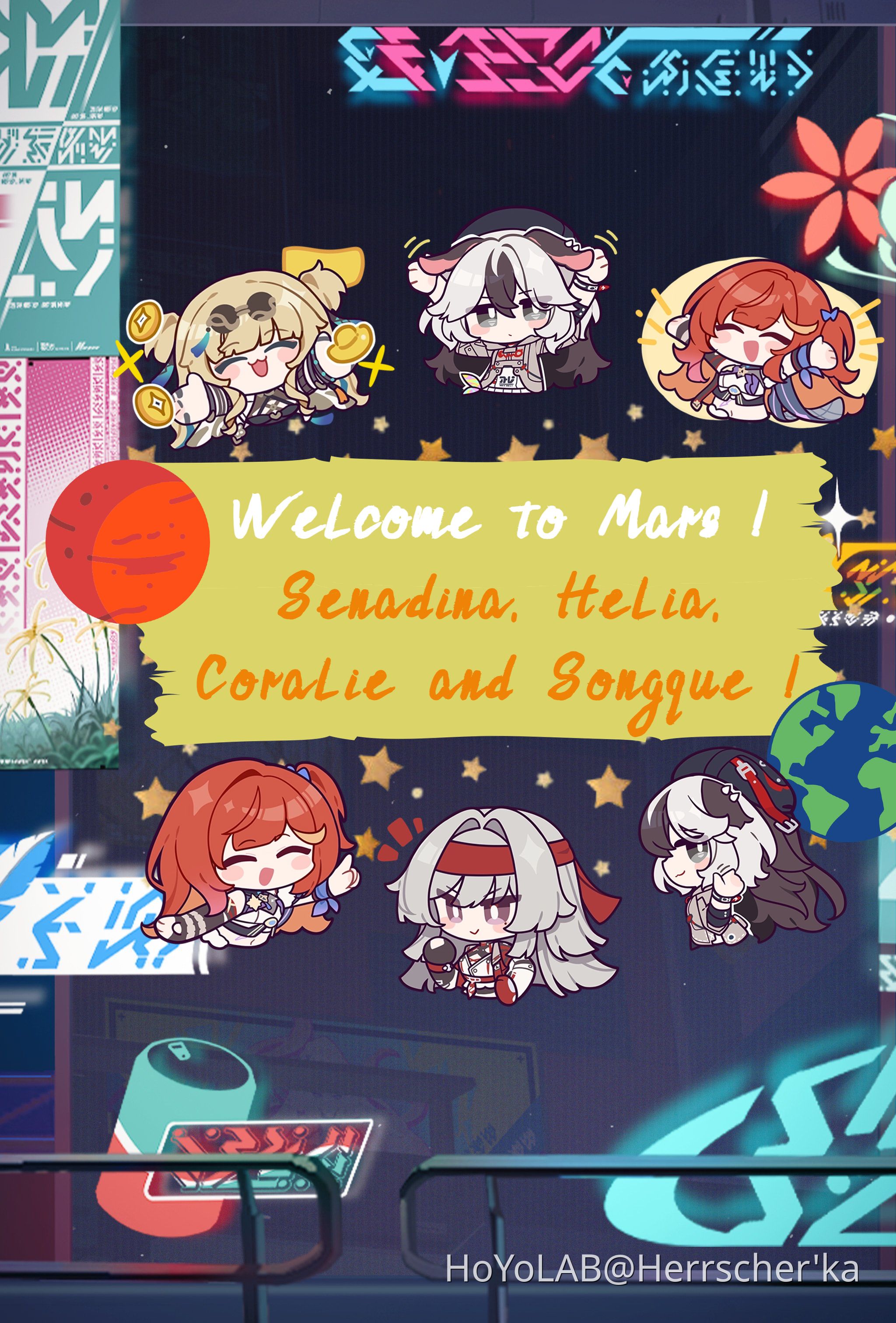 Welcome to Mars!~ #Senadina #Helia #Coralie Honkai Impact 3rd | HoYoLAB