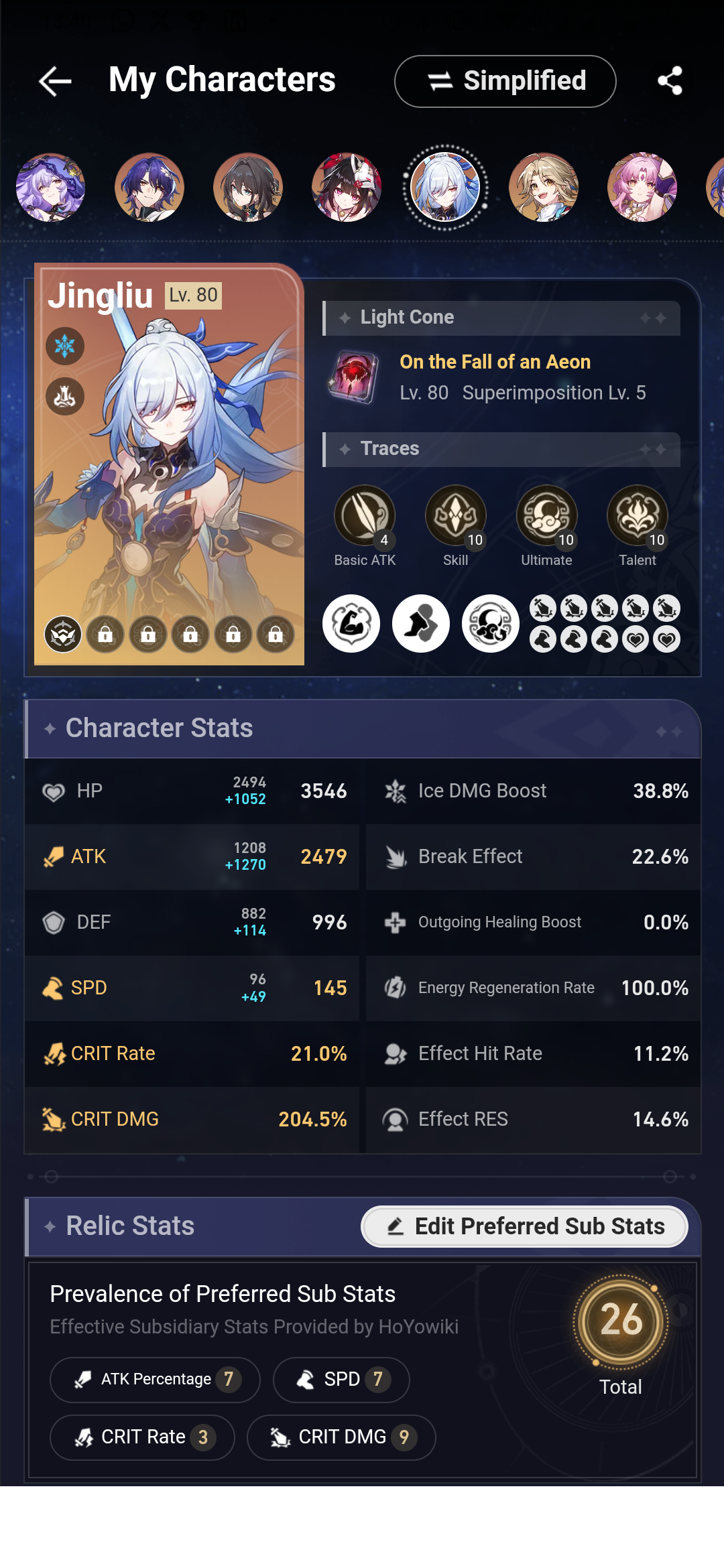 Jing Liu build Honkai: Star Rail | HoYoLAB