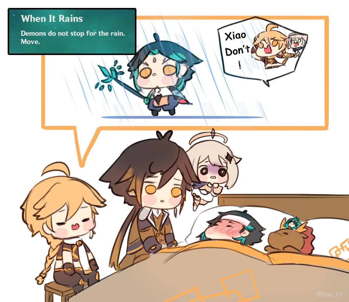 Xiao and his dad Genshin Impact | HoYoLAB