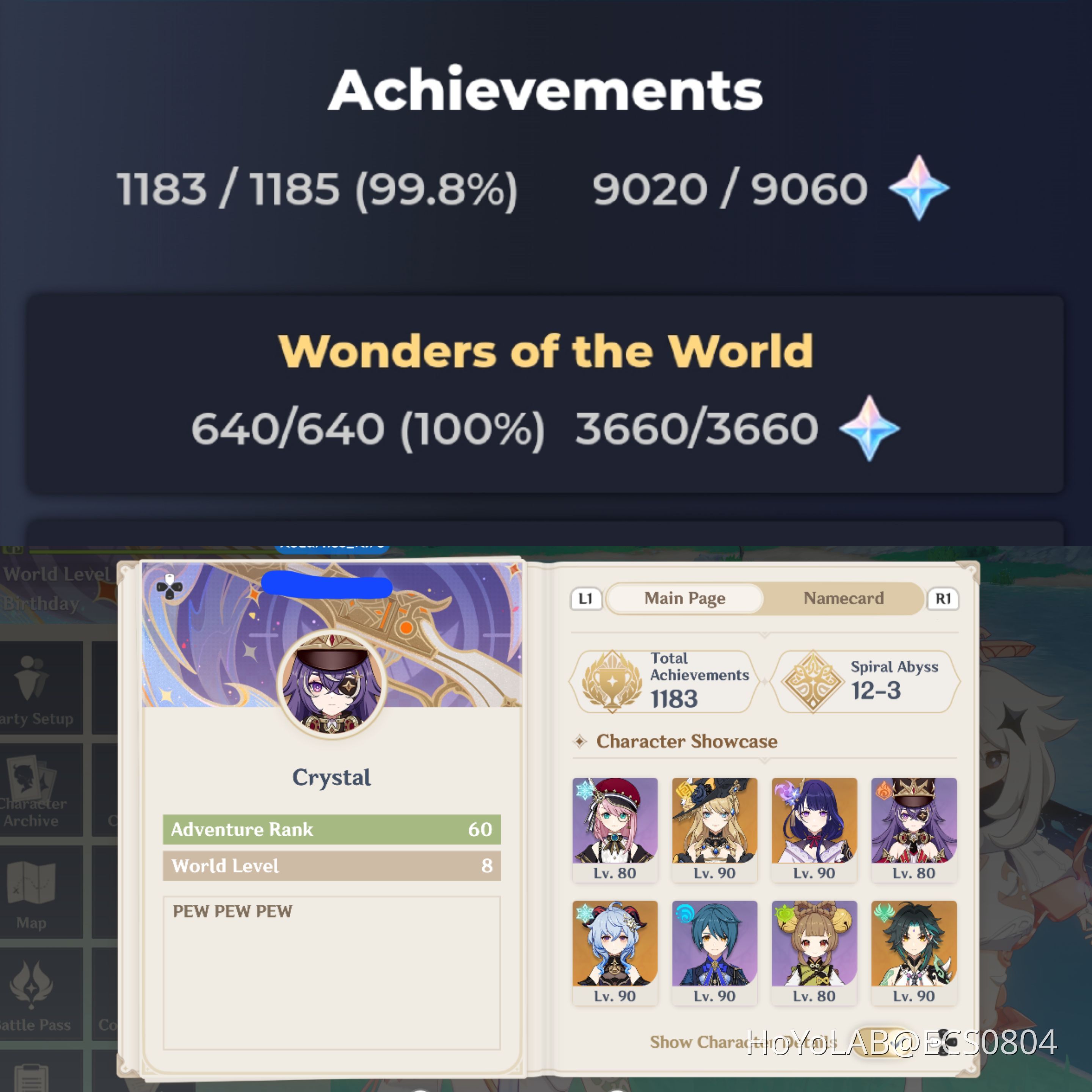 All possible achievements done Genshin Impact | HoYoLAB