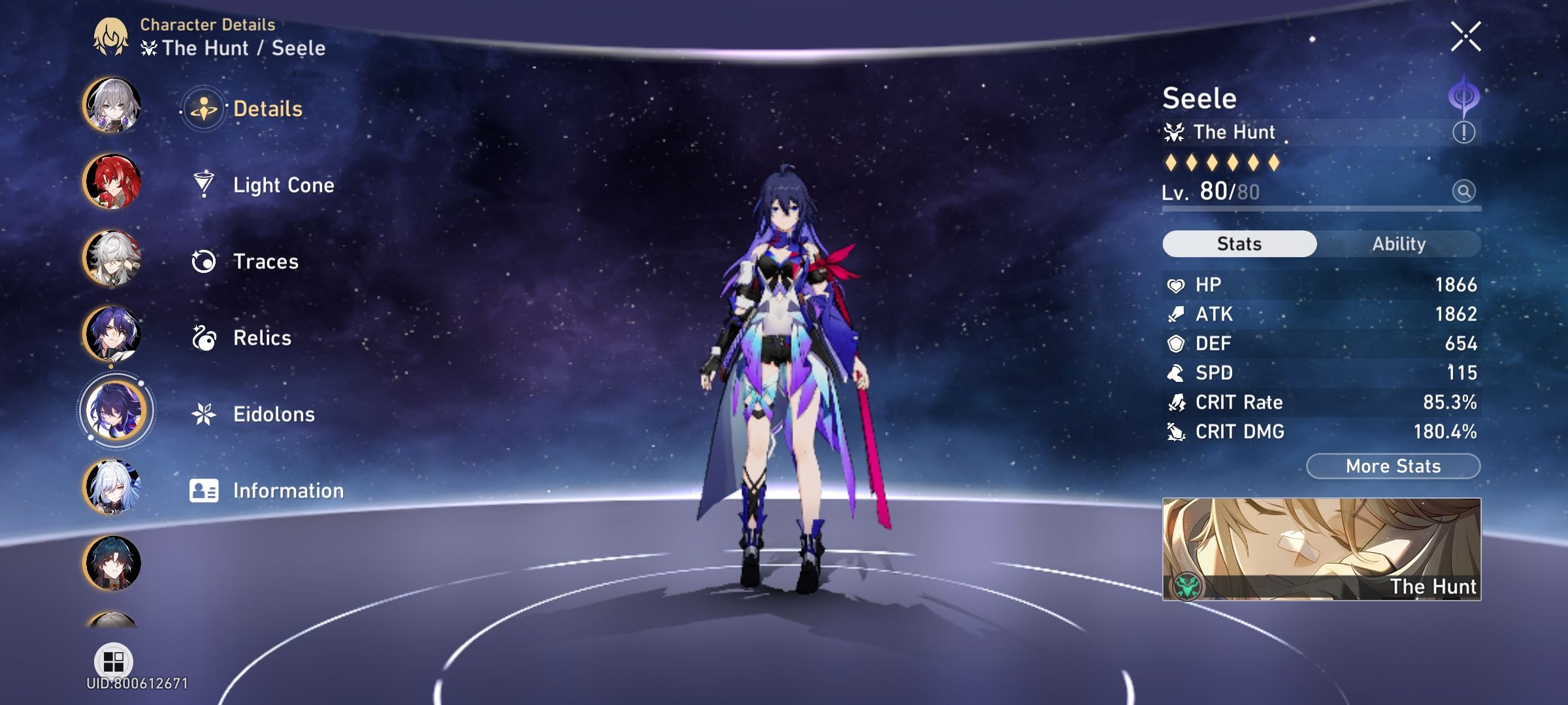 My Acheron build so far... Honkai: Star Rail | HoYoLAB