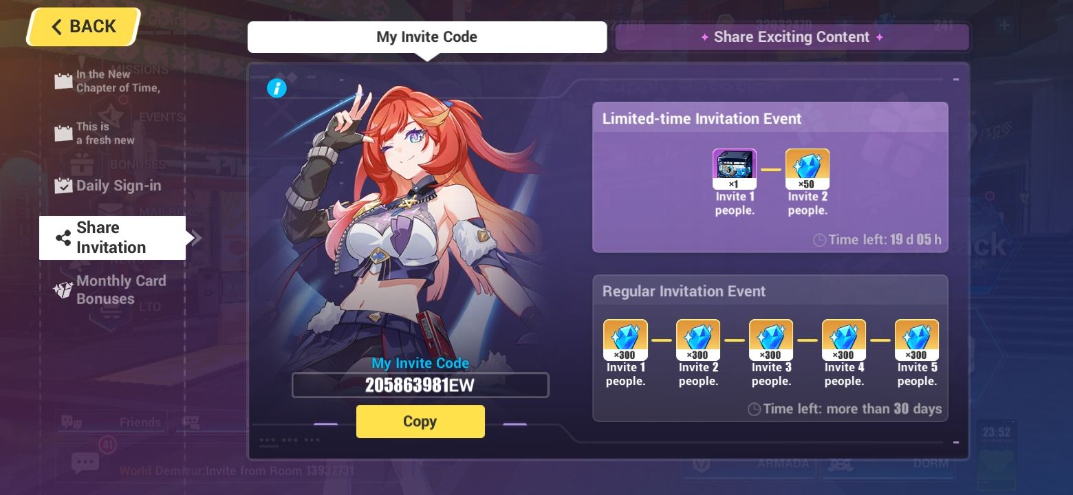 Sharing my Invite Code! Honkai Impact 3rd | HoYoLAB