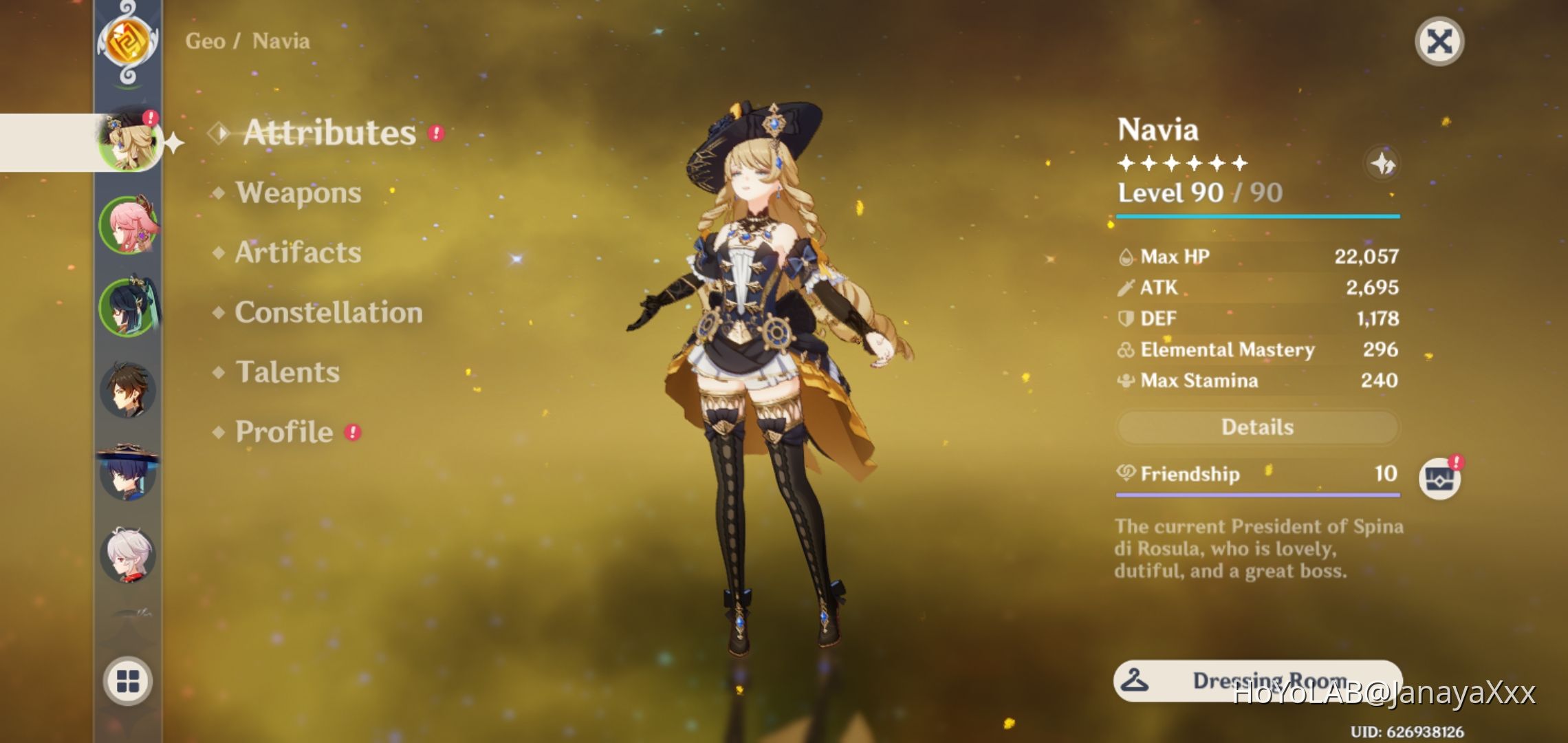 Navia 🌂 Friendship Level 10 & Kaveh Friendship Level 10 😊 Genshin ...