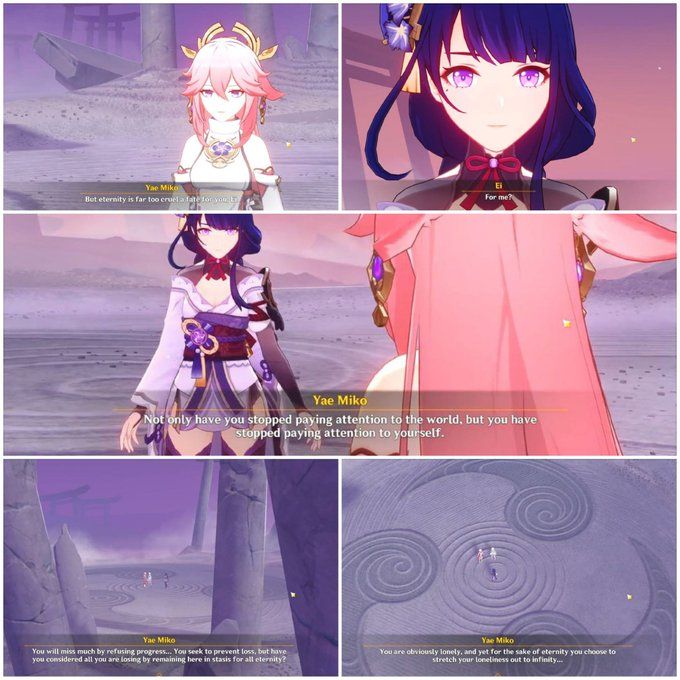 Theme 1: Yae Miko's most memorable dialogue/storyline Genshin Impact ...
