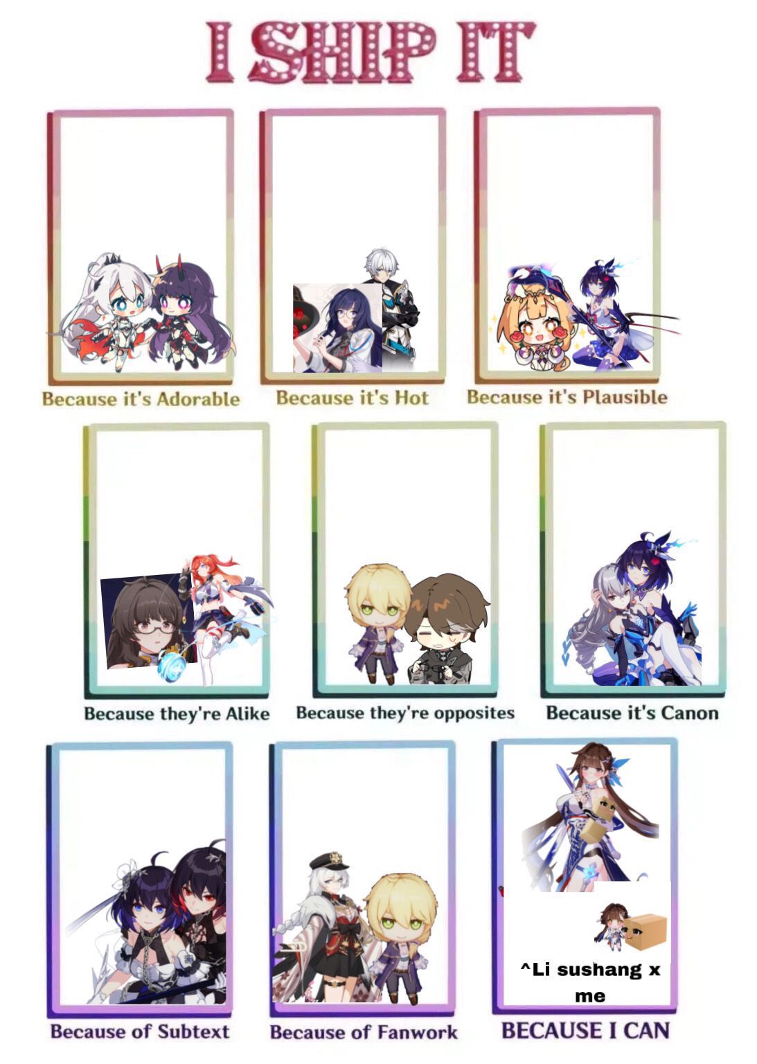 I ship it bc… but with hi3 Honkai Impact 3rd | HoYoLAB