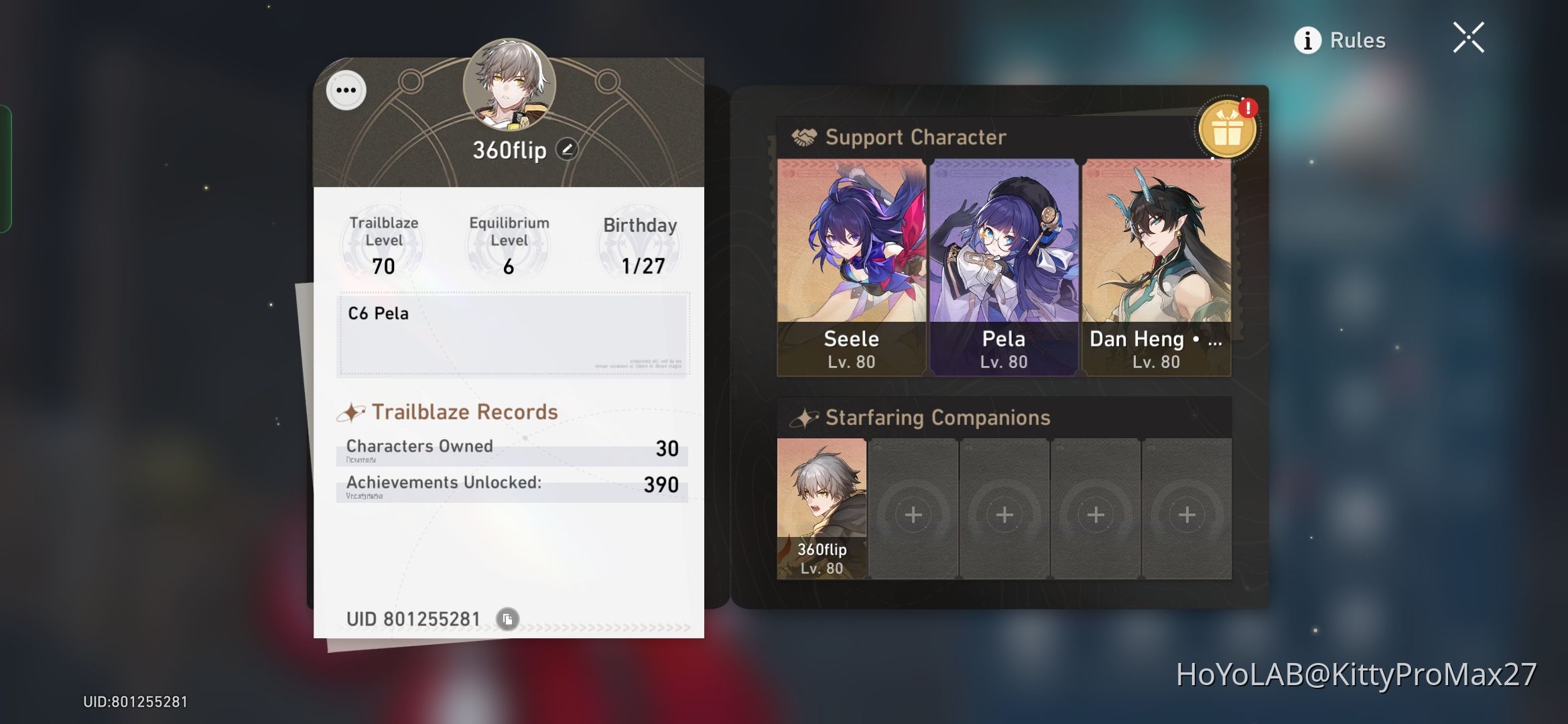 i can support you if you want 🥰 Honkai: Star Rail | HoYoLAB