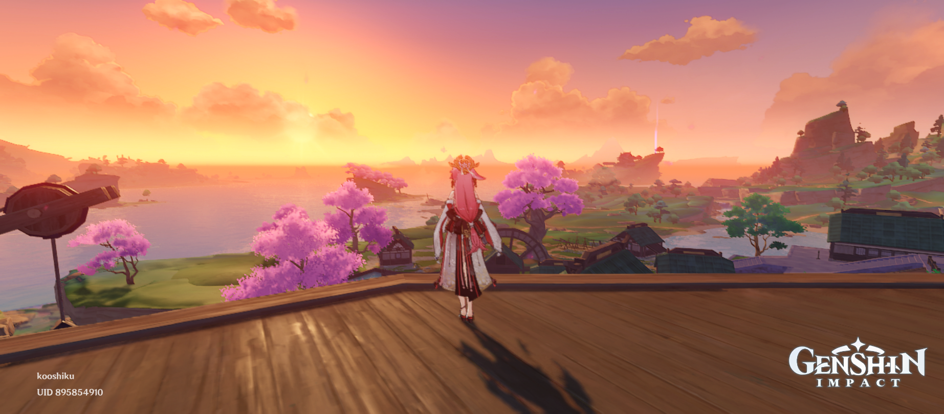 sunset view in Inazuma Genshin Impact | HoYoLAB