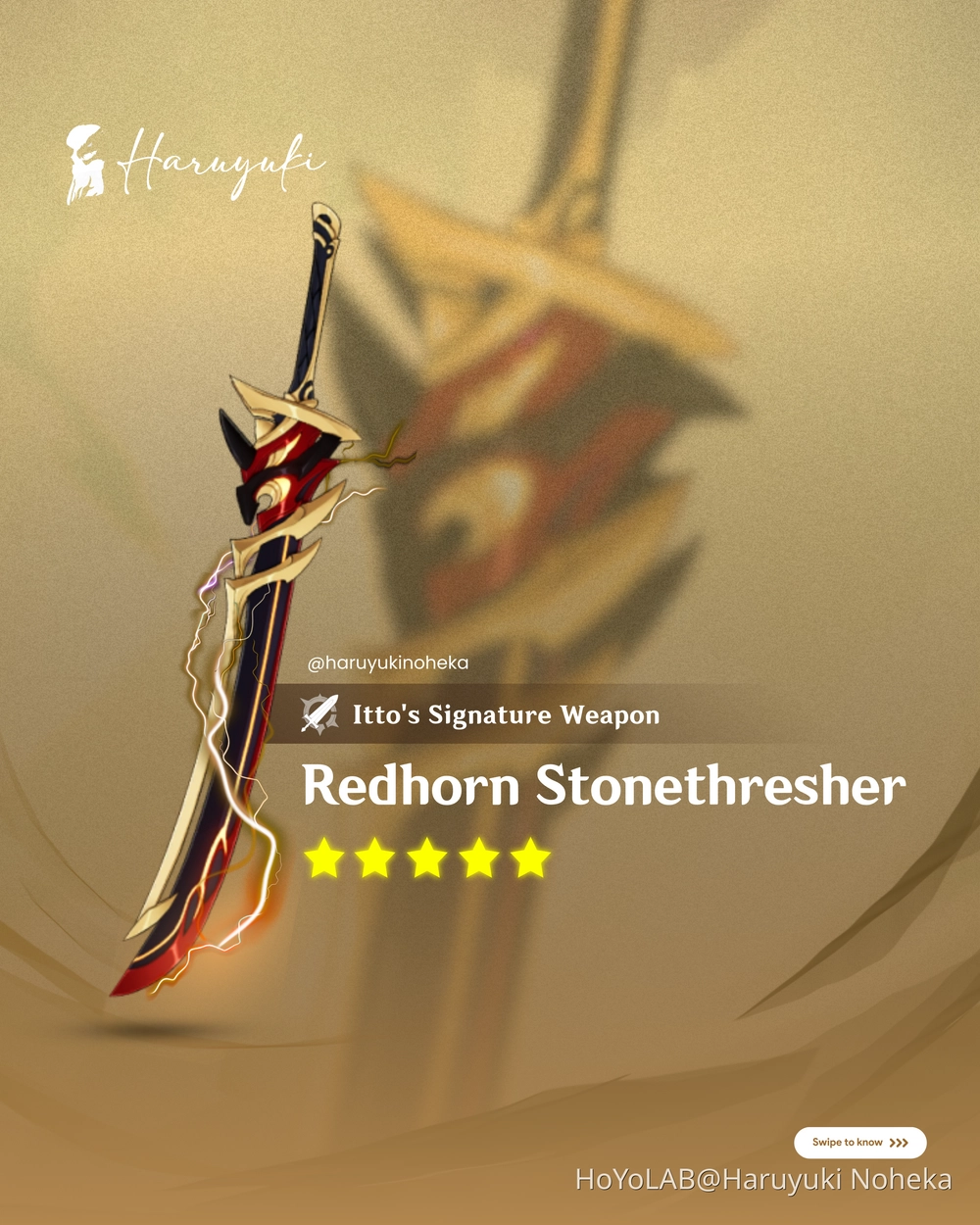 [Weapon Guide] Redhorn Stonethresher Genshin Impact | HoYoLAB