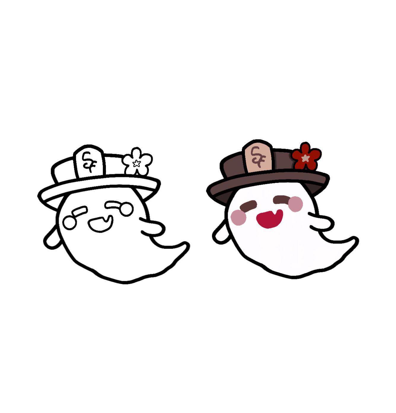 Boo Tao - tattoo flash Genshin Impact | HoYoLAB