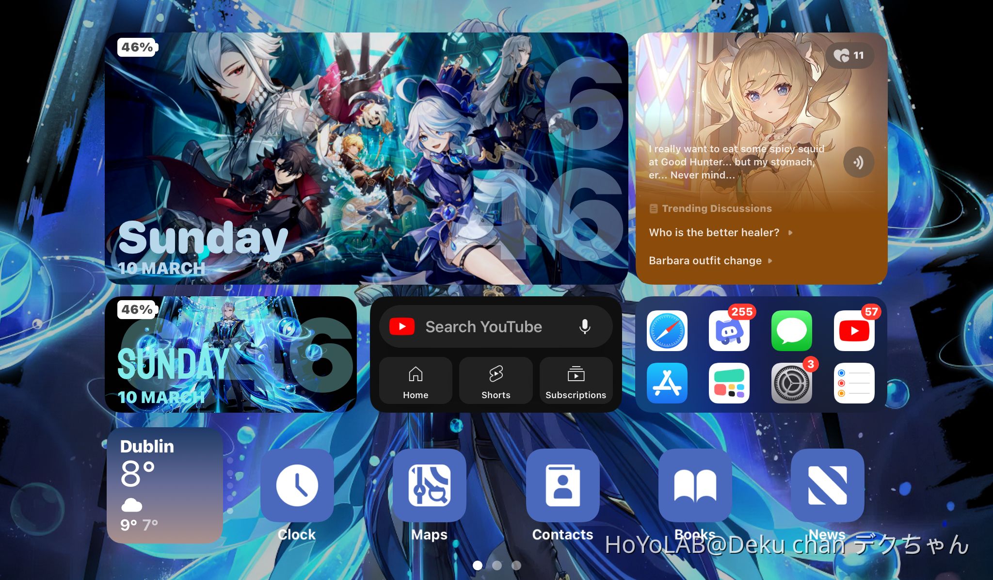 Look at my neuvillte based home screen Genshin Impact | HoYoLAB