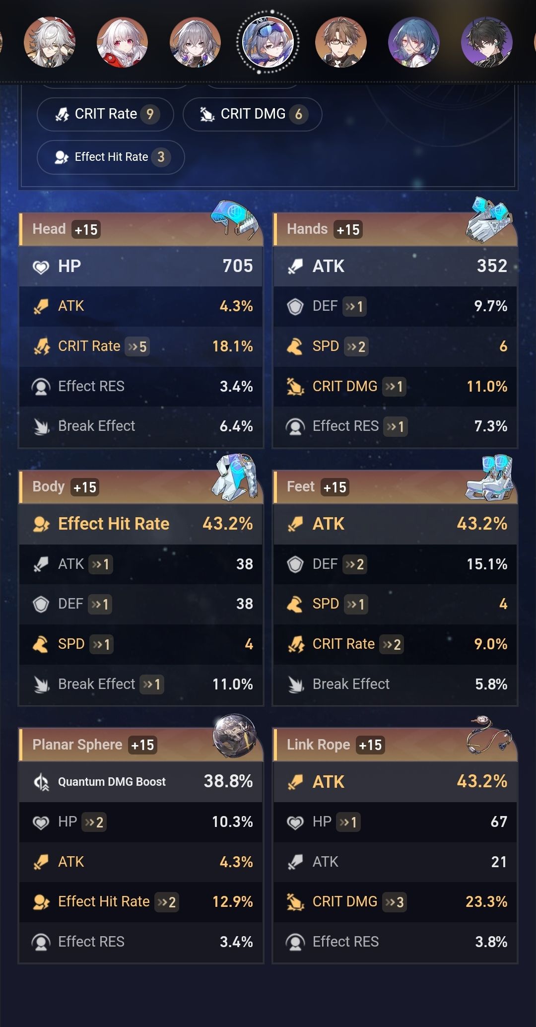 My silver wolf build (again) Honkai: Star Rail | HoYoLAB