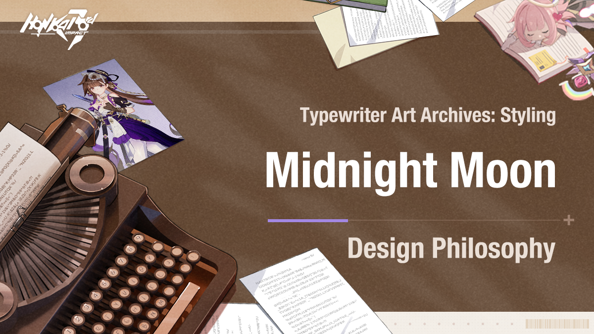 Typewriter Art Archives | Midnight Moon Designer Interview Honkai ...