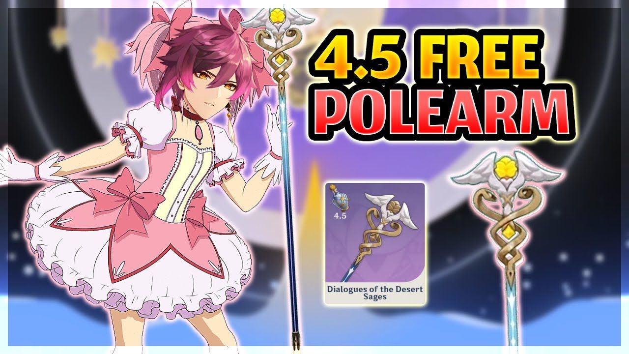 Best HP% Polearm? New 4.5 Free 4 Star Weapon Review & Analysis Genshin ...