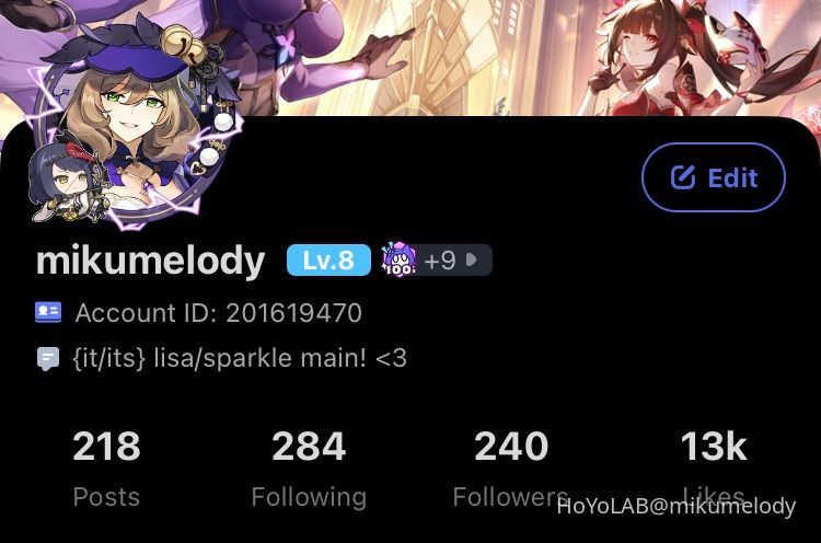 we’ve just reached 240 followers and 13k likes!! | HoYoLAB