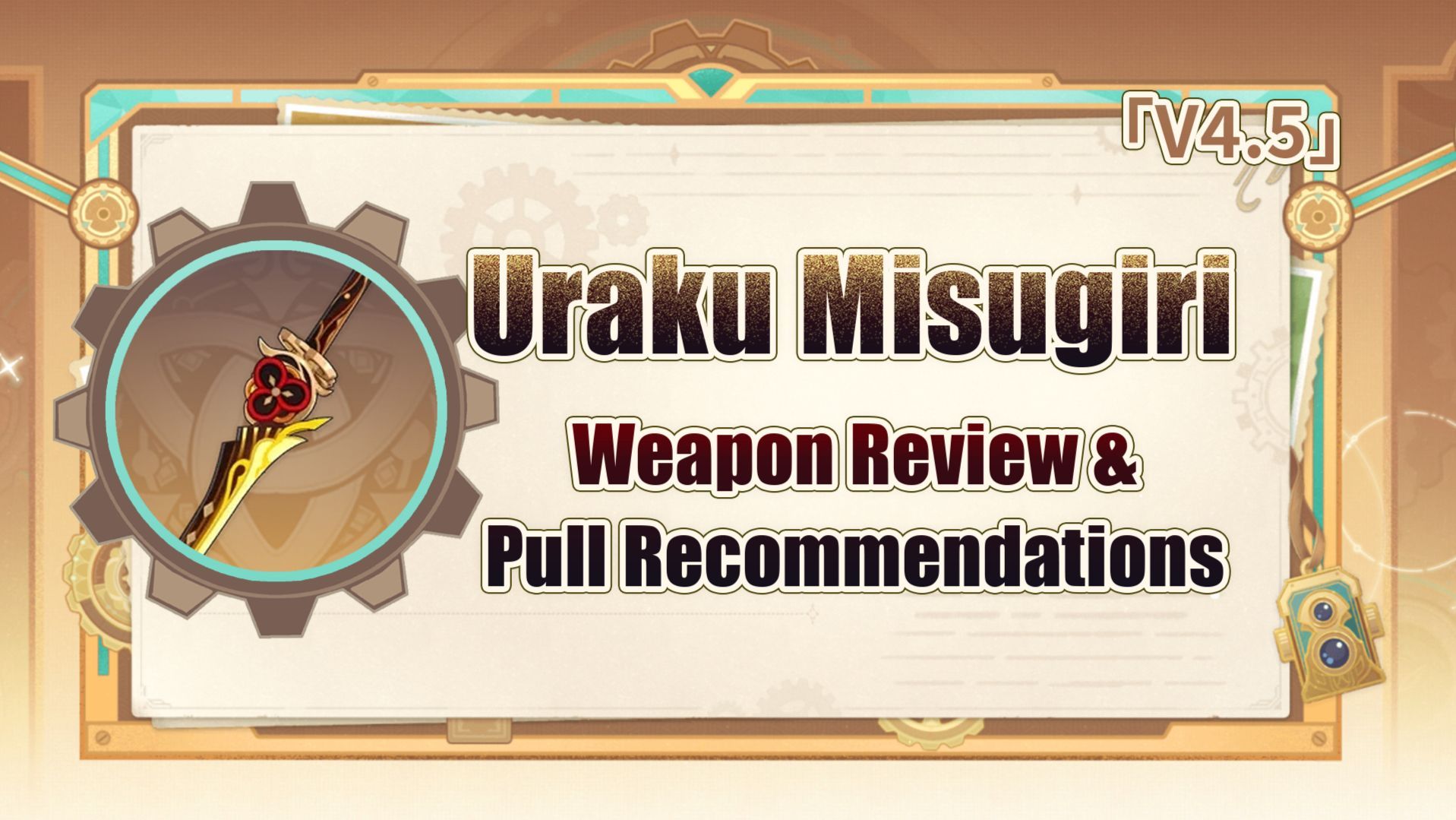 [V4.5] Chiori's Signature Weapon "Uraku Misugiri" | Weapon Review ...