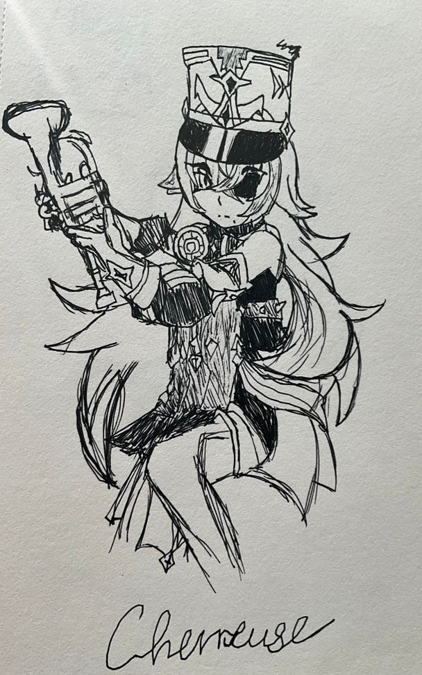 Chevreuse Drawing Genshin Impact | HoYoLAB