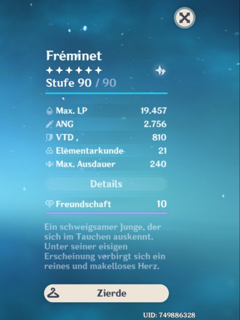 My Fréminet Build~🩵 Genshin Impact | HoYoLAB