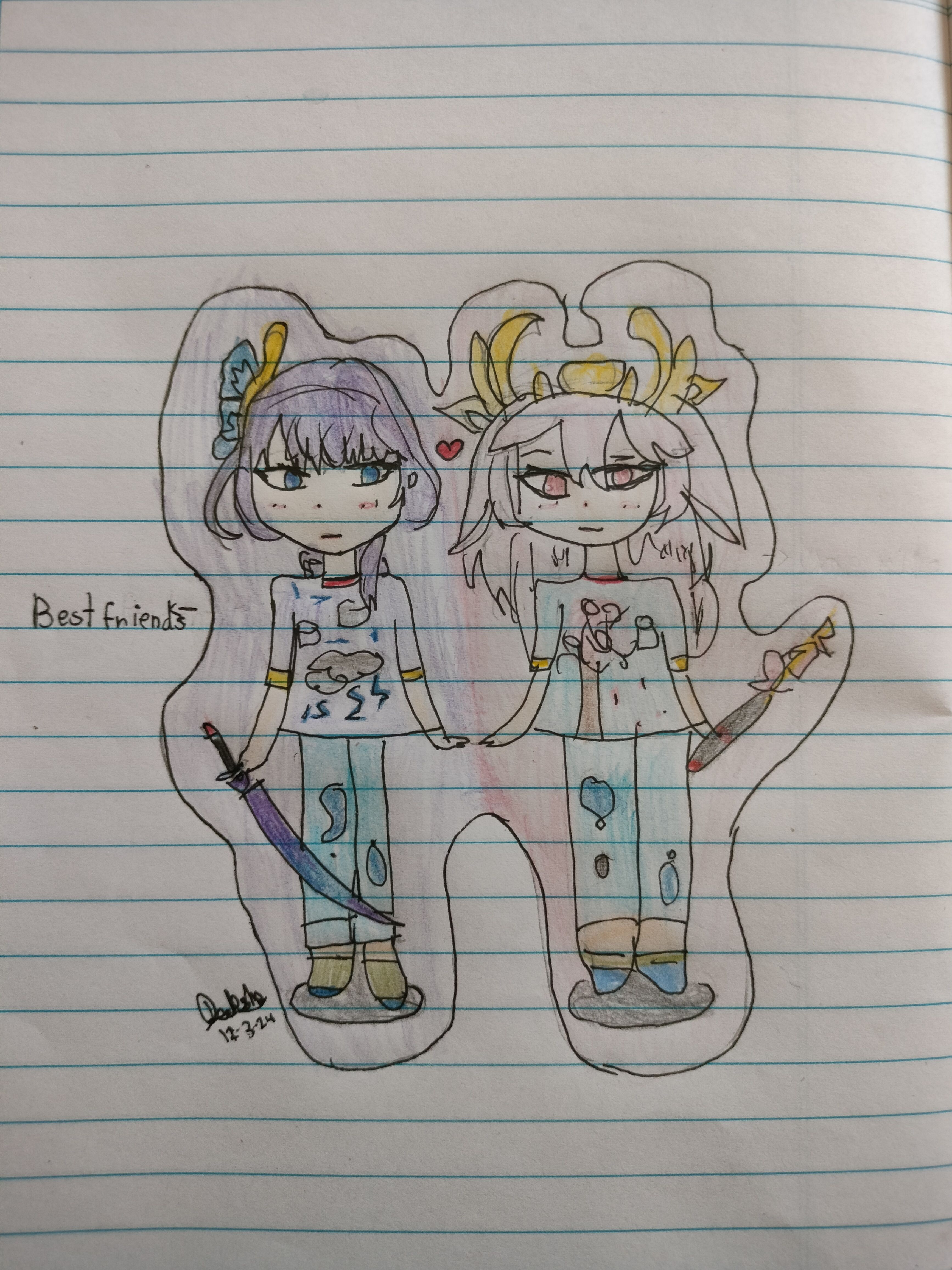 Raiden and Yae miko! as best friends~ Genshin Impact | HoYoLAB