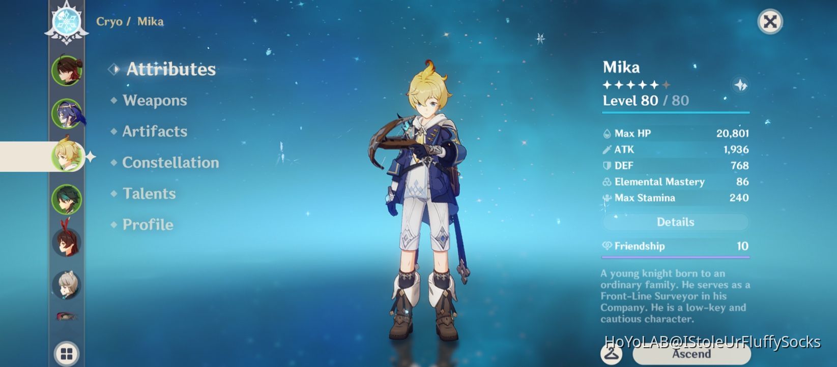 Proud DPS Mika user/haver >:) Genshin Impact | HoYoLAB